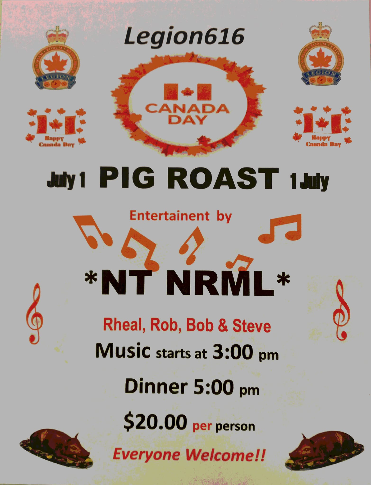 Branch 616 Canada Day Pig Roast - West Carleton Online