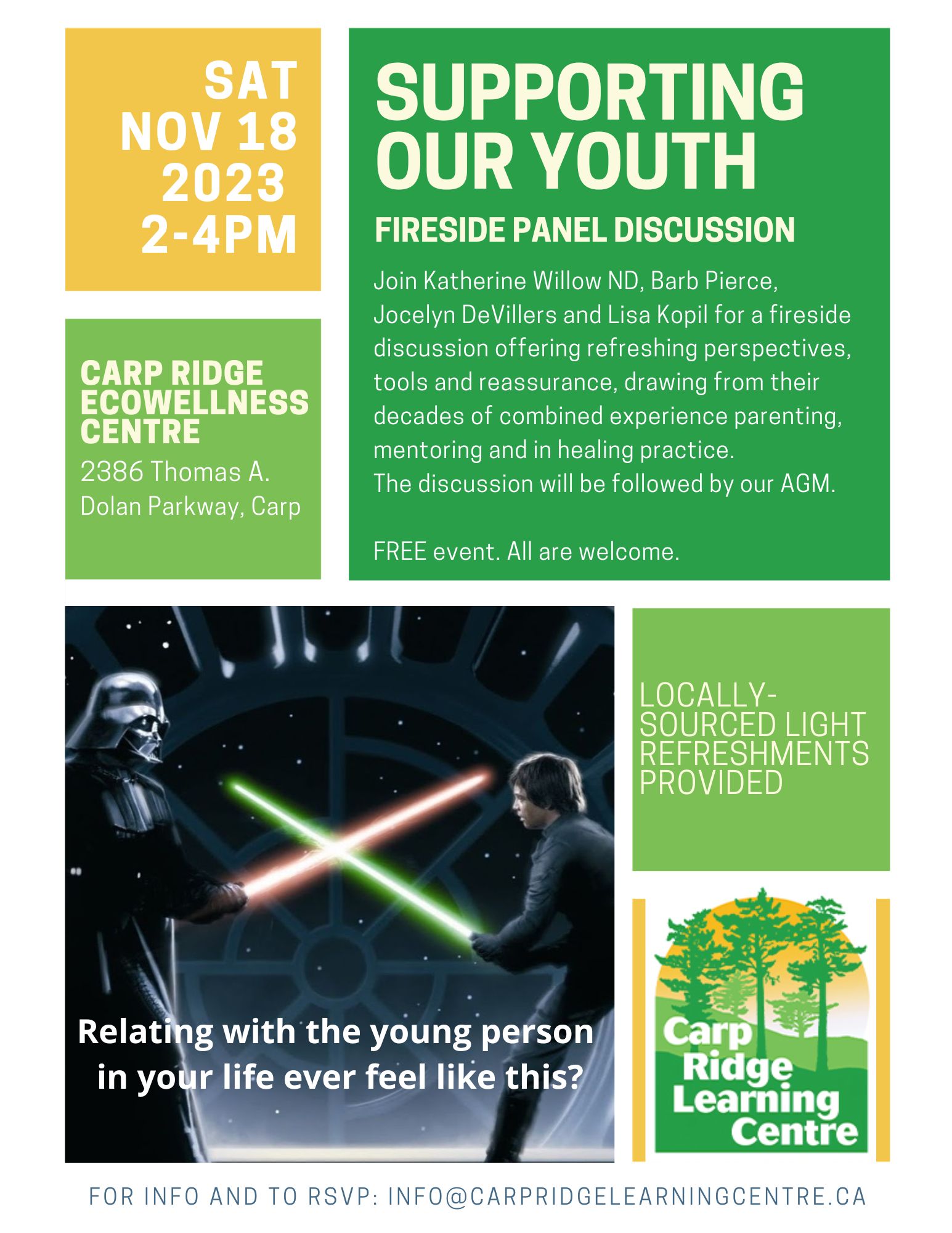 Carp Ridge Learning Centre panel discussion Supporting our Youth - West ...