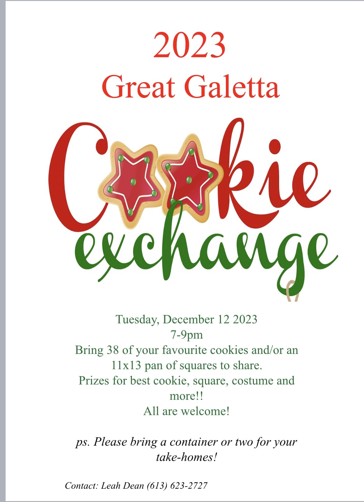 The Great Galetta Cookie Exchange - West Carleton Online