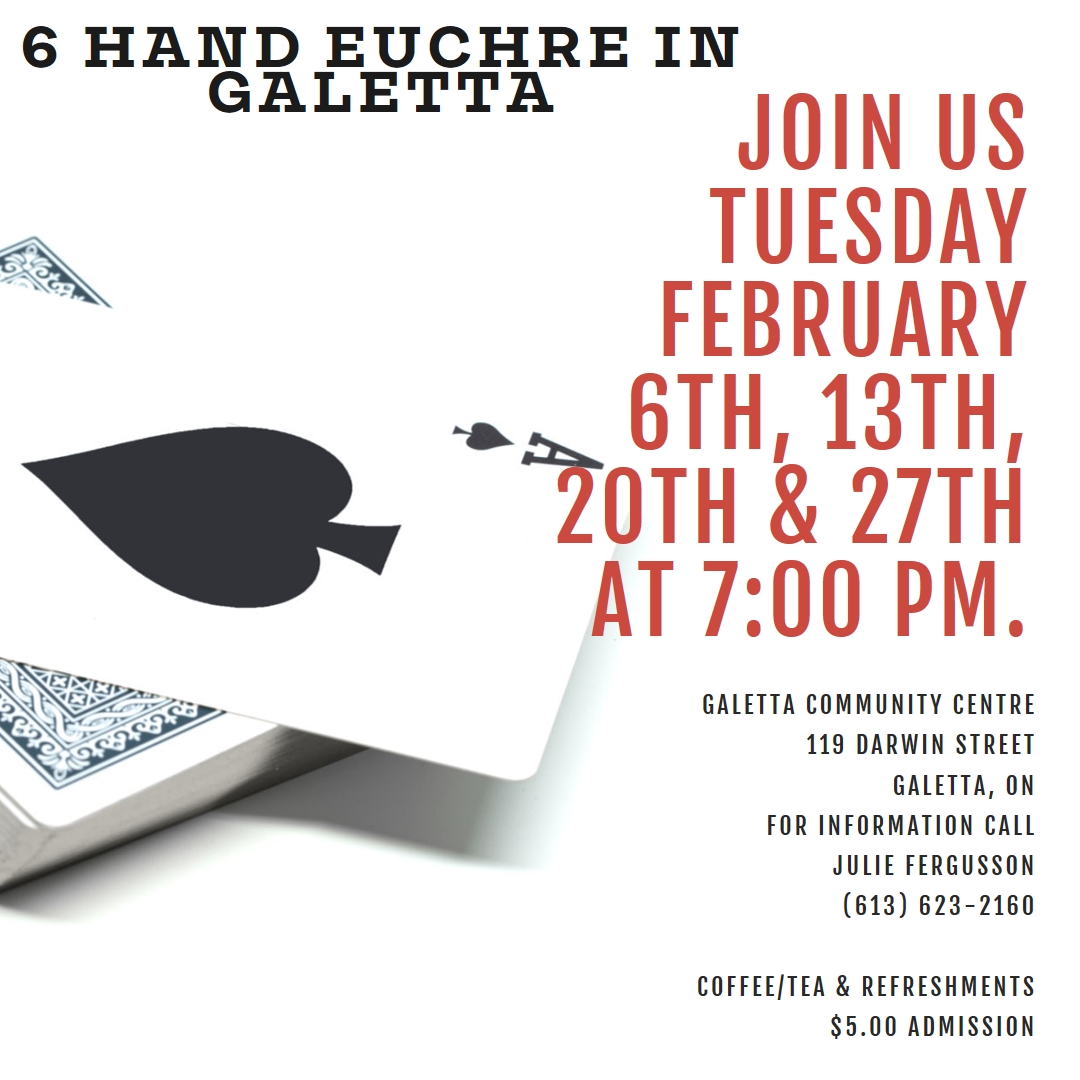 Galetta Six-Handed Euchre Series - West Carleton Online