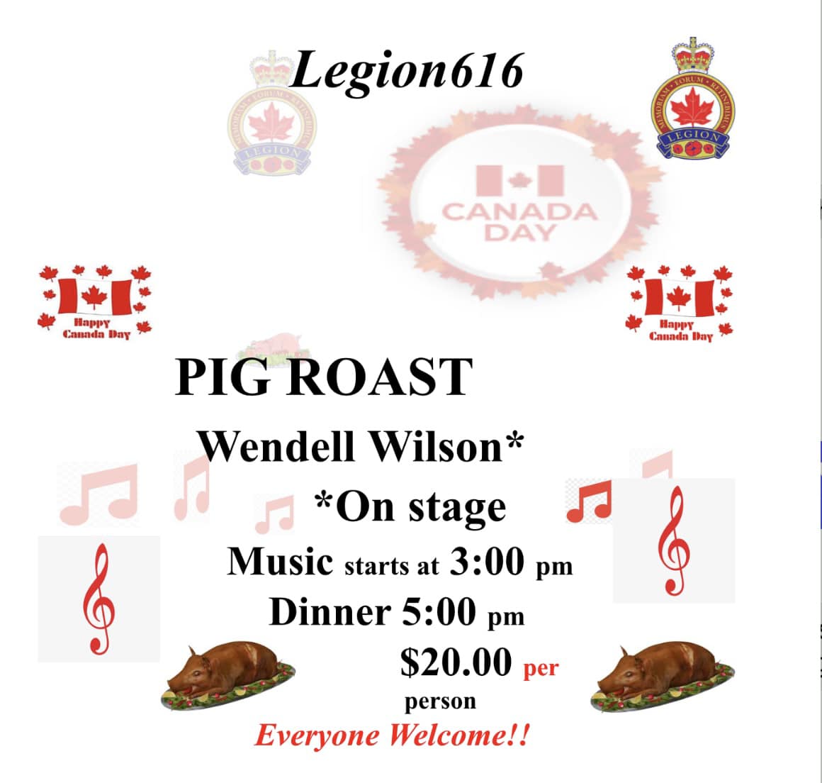 Branch 616 Canada Day Pig Roast - West Carleton Online