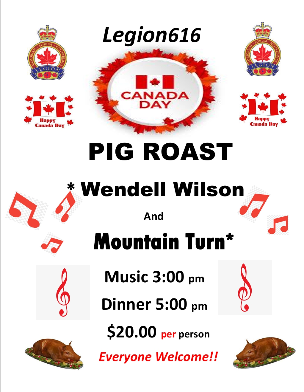 Legion Canada Day Pig Roast - West Carleton Online